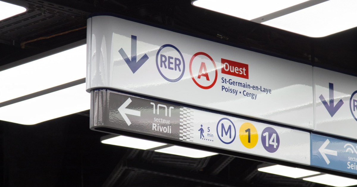 normal studio, Signalétique RER - métro Châtelet-les-Halles